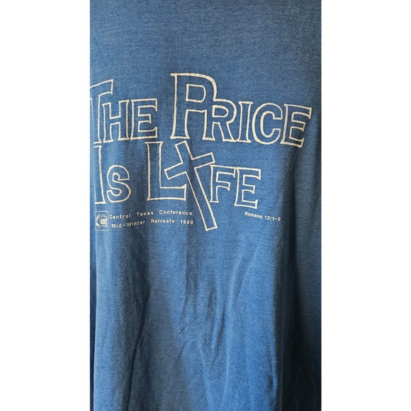Unknown | Shirts | Mens Vintage Xl The Price Is Life 988 Jesus Tee ...